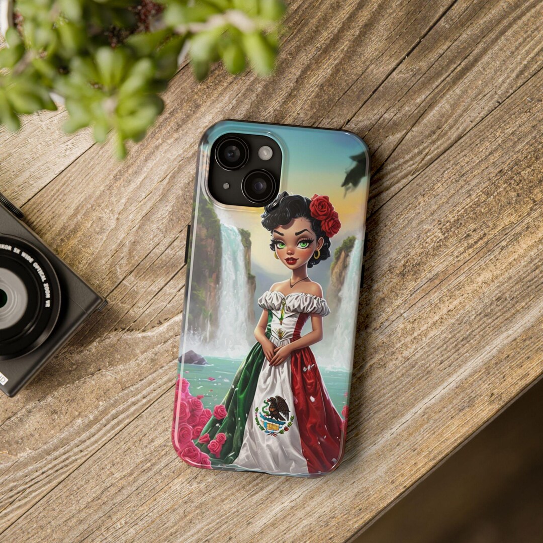 Mexican Girl Wearing a Mexican Flag Dress, Tough Phone Cases - Etsy