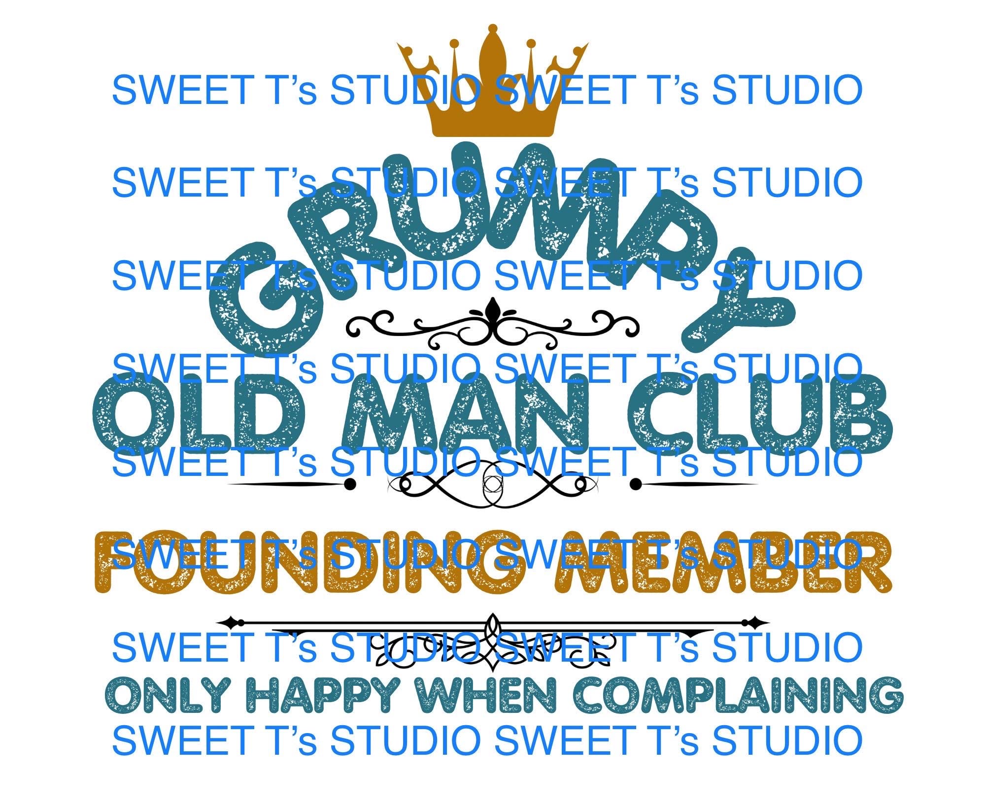 Grumpy Old Man Founding Member PNG - Funny Dad Design - Etsy