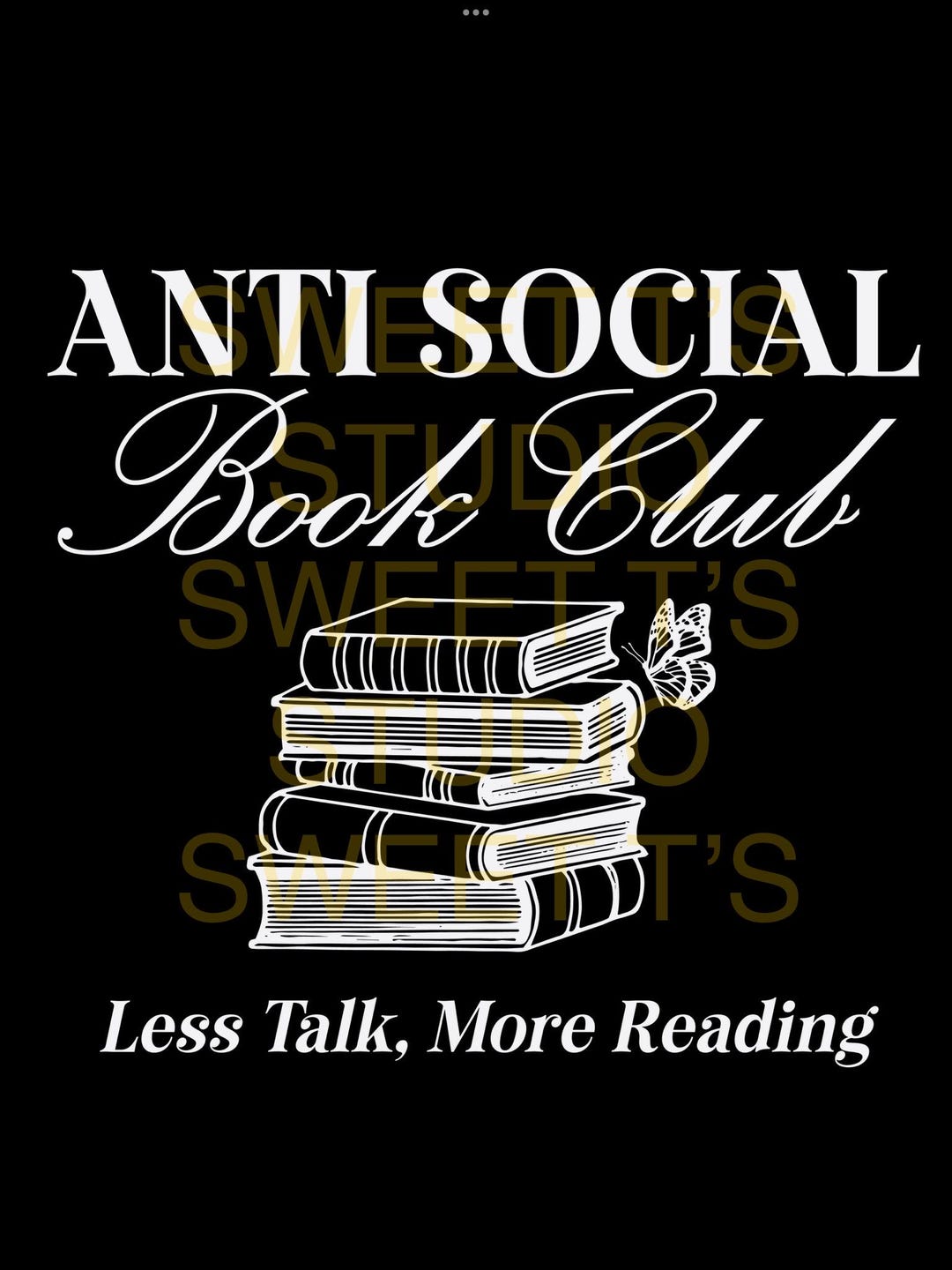 Anti-social Book Club PNG: Sublimation & DTF Design - Etsy