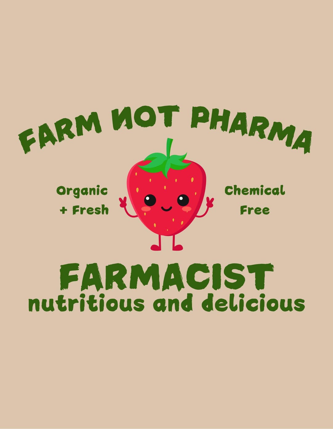 Organic AF Farms Not Pharma PNG - DTF Sublimation Design - Etsy