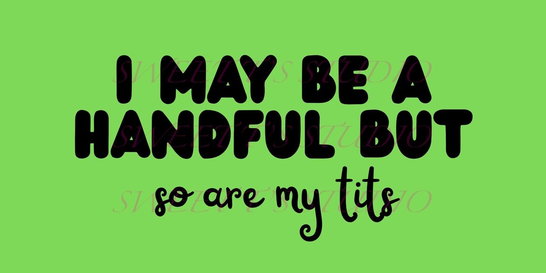 Funny "handful" PNG Designs - Pink Accent - Set of 5 - Etsy