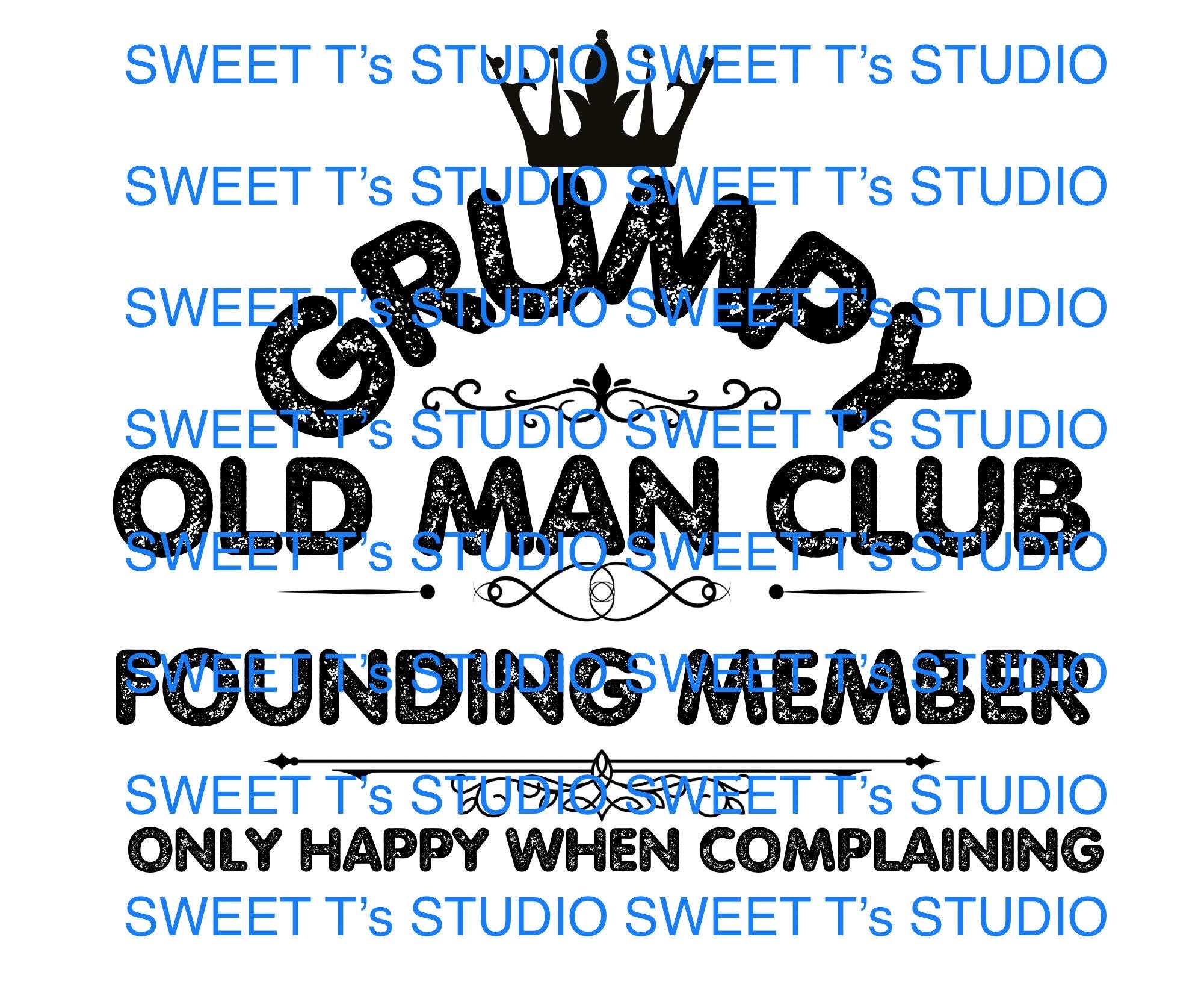 Grumpy Old Man Founding Member PNG - Funny Dad Design - Etsy