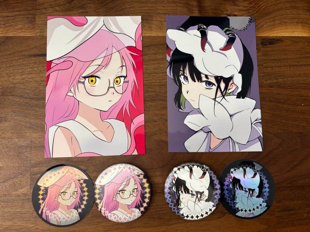 Alien Stage Mizisua Art Print Button Sticker | ALNST Merch | Mizi | Sua ...