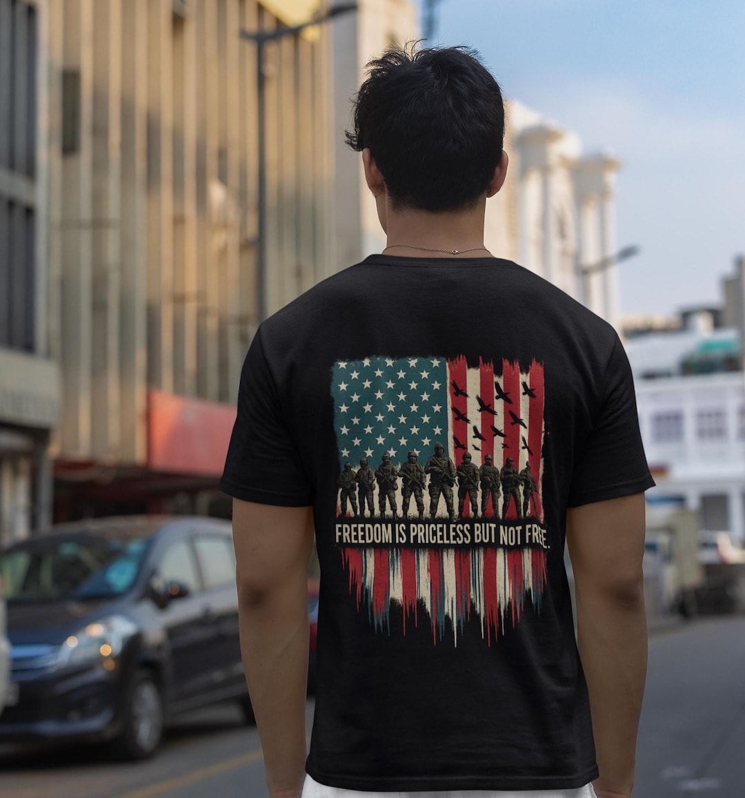 Freedom is Priceless Shirt,memorial Day Tribute Tee,not Free Patriotic ...