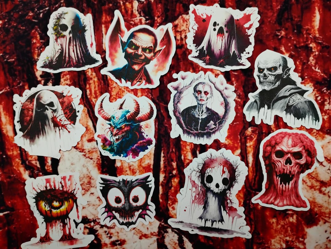 Horror Sticker Pack - Etsy