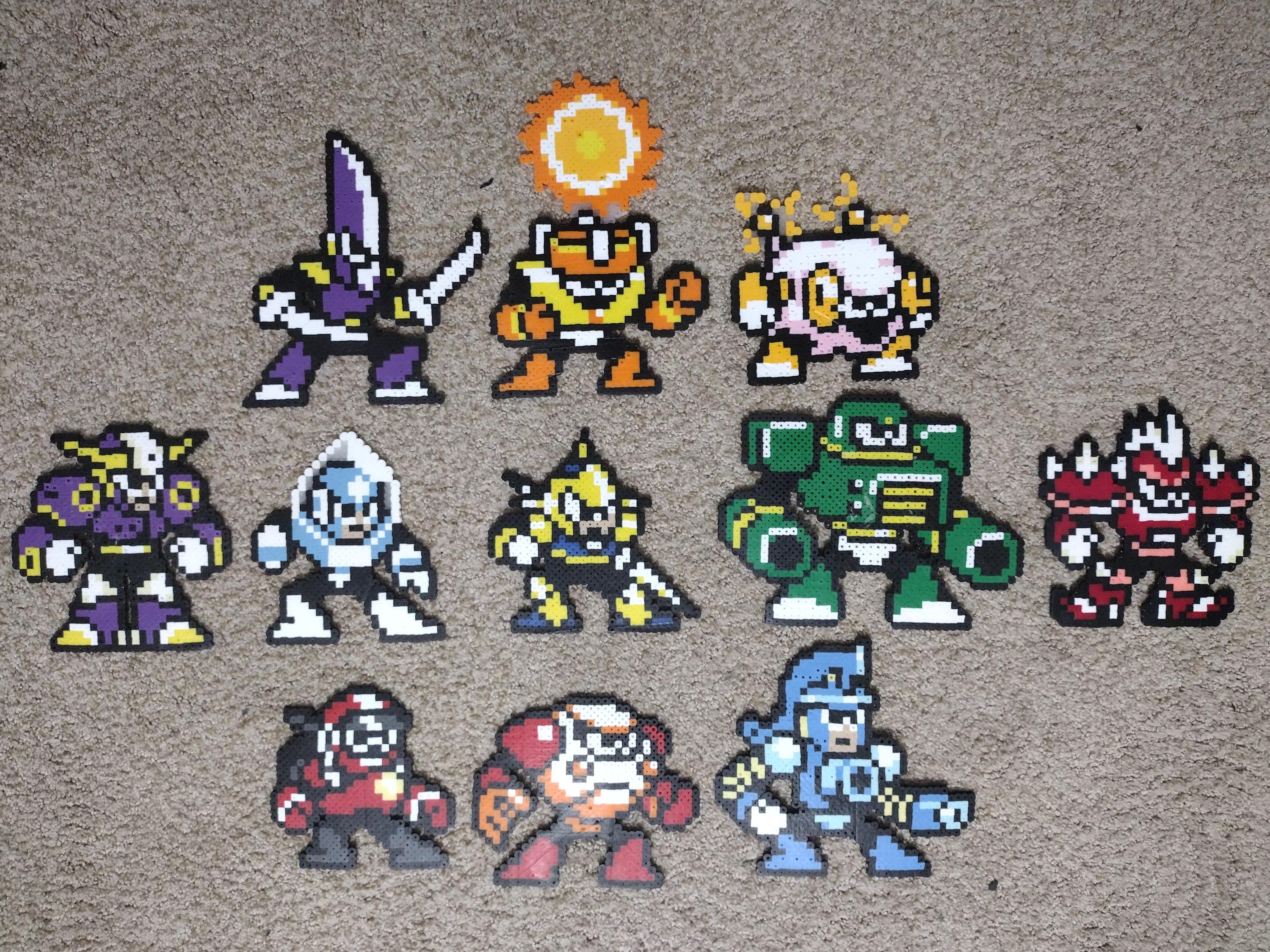 Mega Man 10 Robot Master Perler Bead Sprite Bundle - Etsy