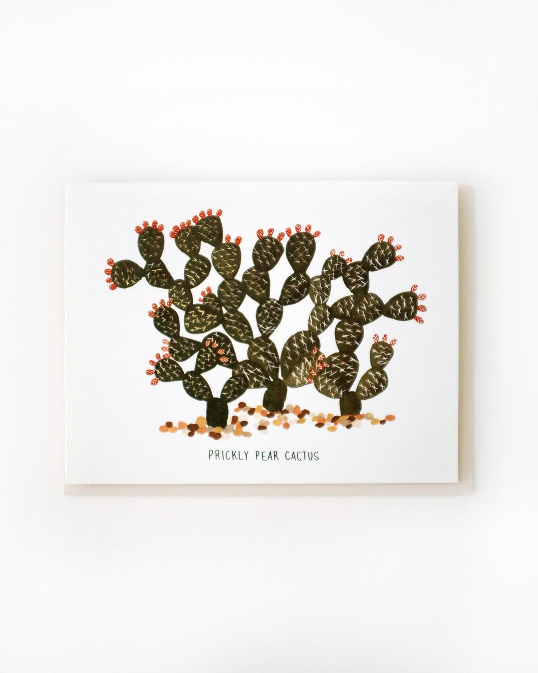 Prickly Pear Cactus Card - Etsy