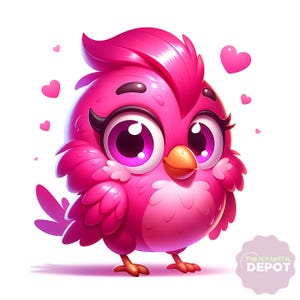 12 Canva Editable Adorable Crazy Love Bird Clipart Bundle| Crafts| PNG ...