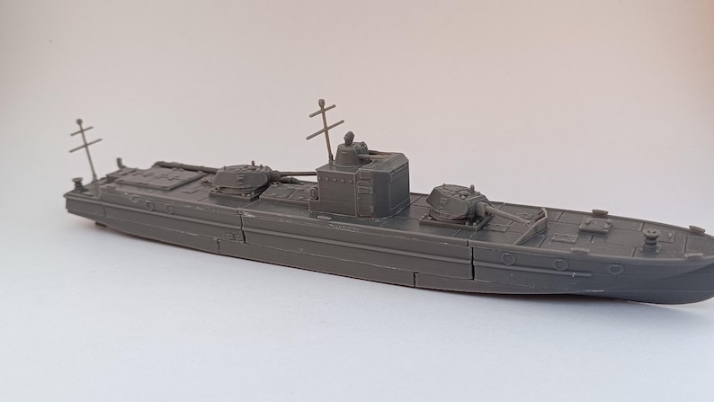 Bronekater BK 1124 Armored Patrol Boat USSR Kit 3D Printing Wargaming ...