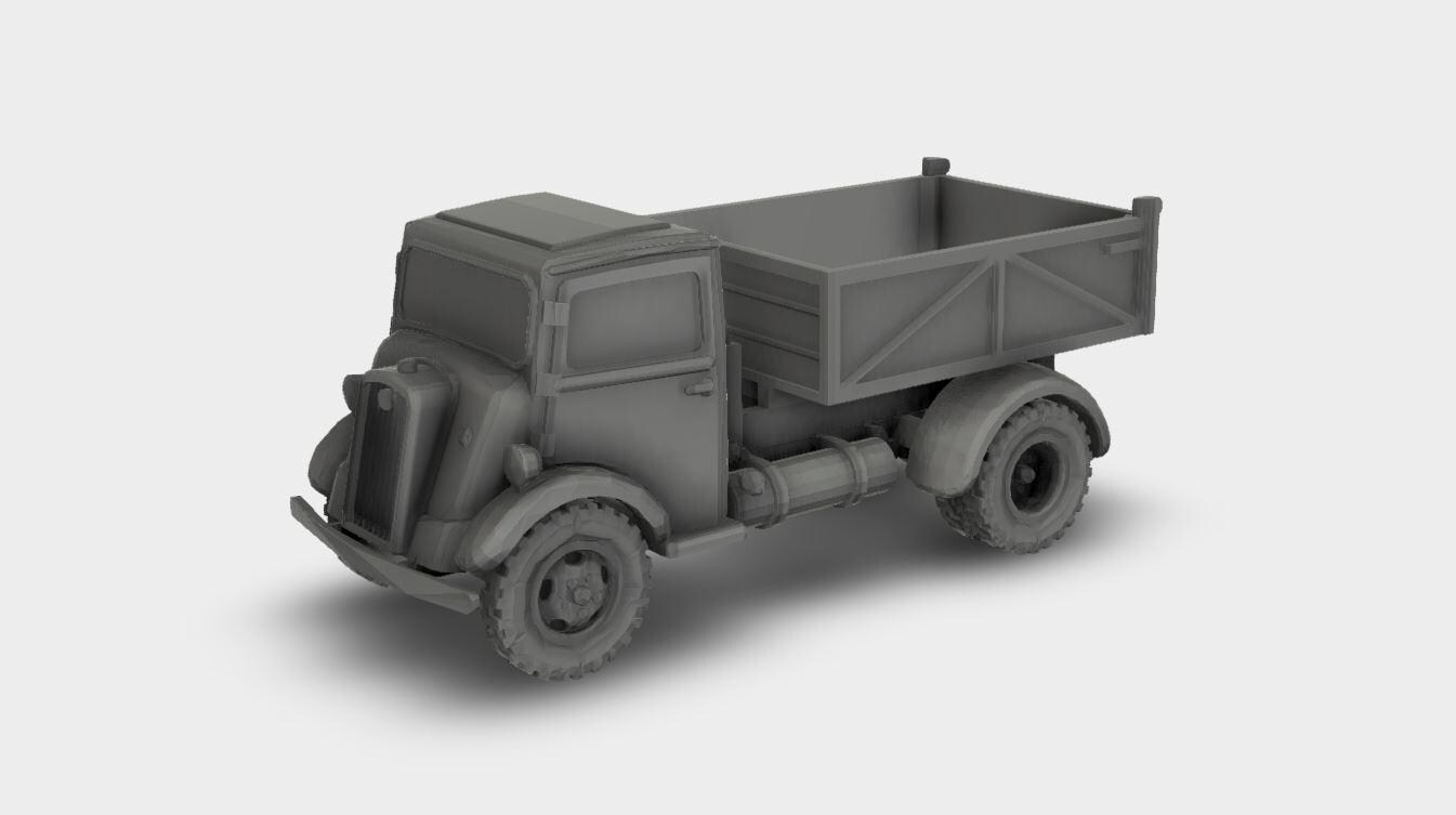 Fordson 7V Truck WW2 Kit 3D Print Wargaming Tabletop Scale 1-87 to 1-35 ...