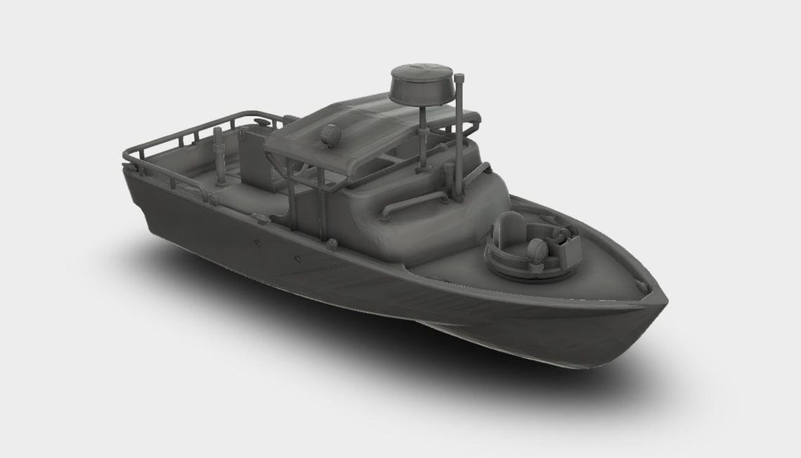 31 Ft Patrol Boat Riverine (PBR) Mark II USA Vietnam Kit 3D Printing ...