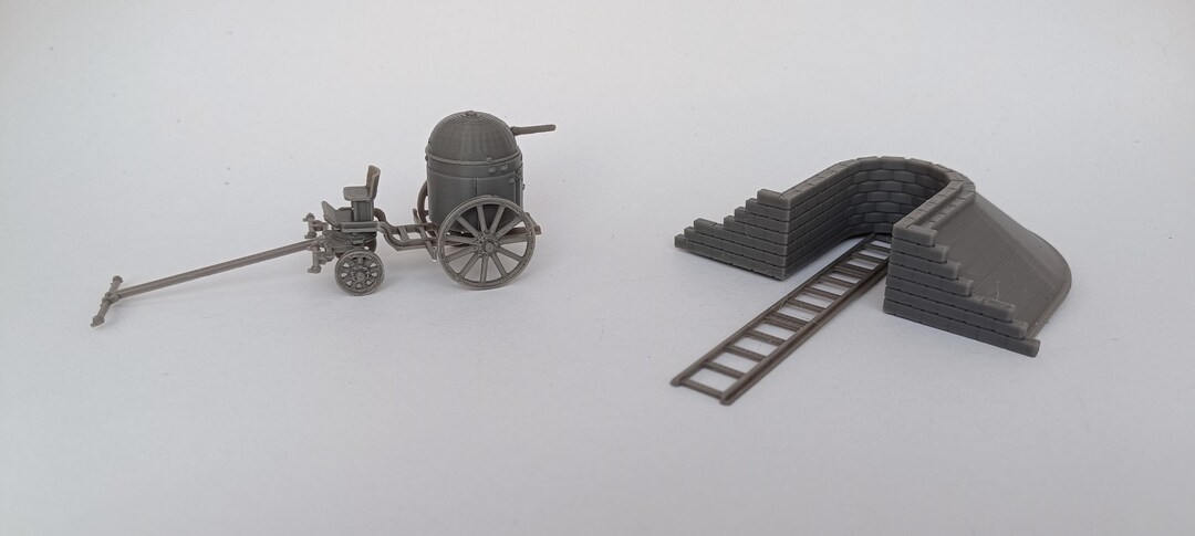 Gruson Panzer With Gun Emplacement Kit 3D Printing Wargaming Tabletop ...
