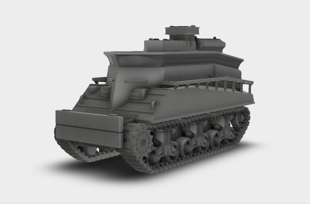 Sherman BARV Engineer Tank WW2 3D Printed Kit 1:87 to 1:35 - Etsy