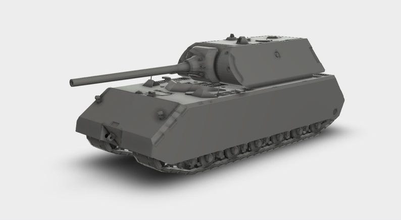 Panzerkampfwagen VIII Maus WW2 Kit 3D Printing Wargaming Tabletop Scale ...