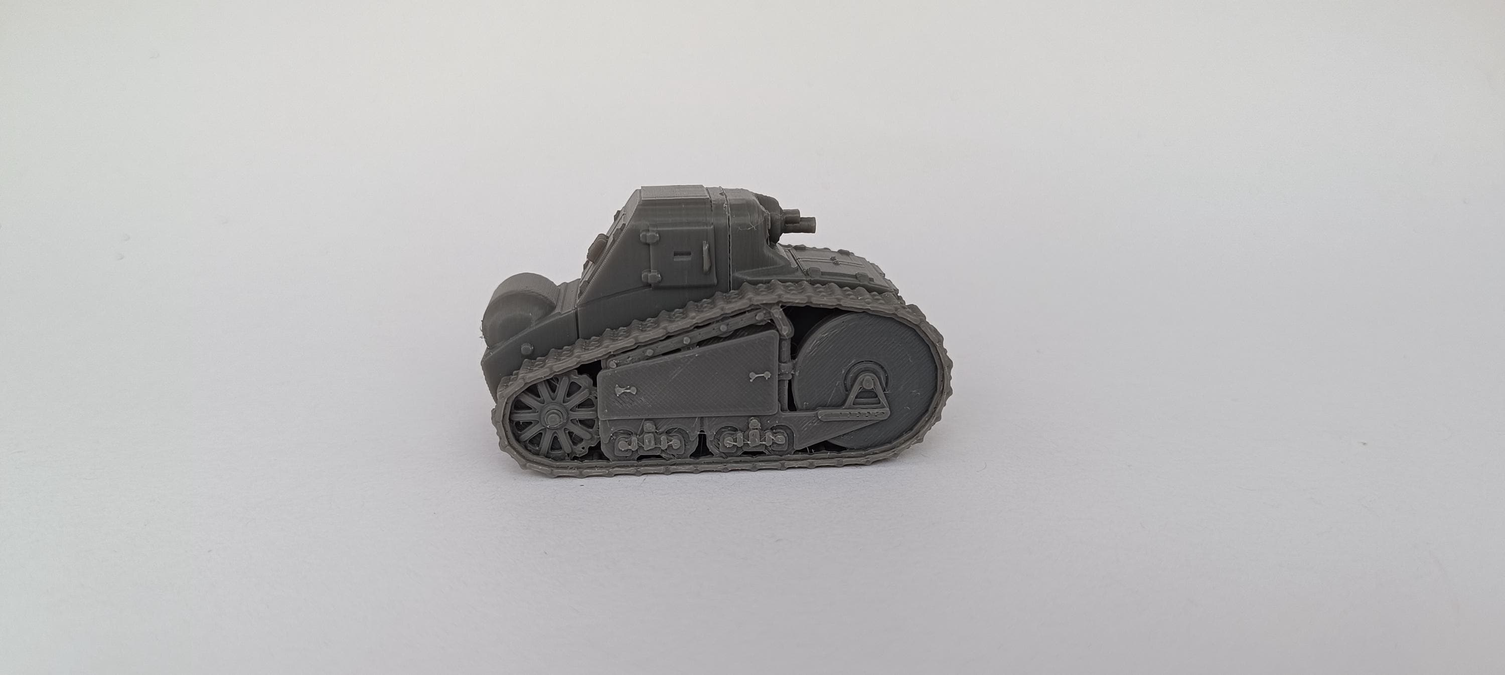 Peugeot Char 1918 WW1 Tank Prototype Kit 3D Printing Wargaming Tabletop ...