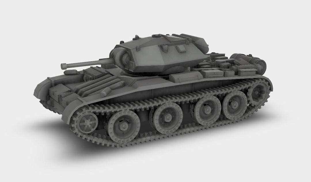 Covenanter Mk III (cruiser Mk5 A13) Tank WW2 Kit 3D Print Wargaming ...