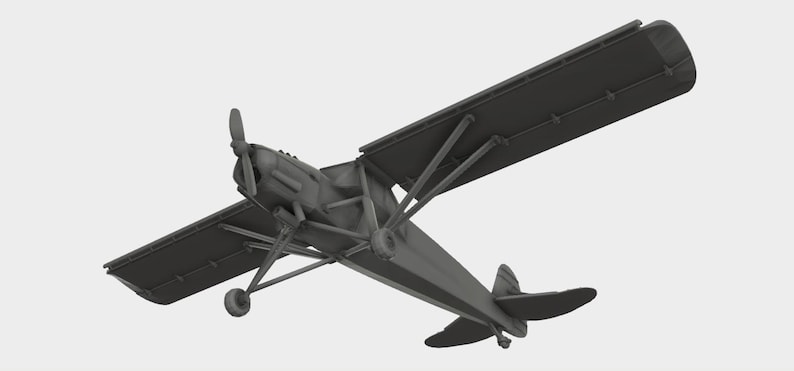 Fieseler Fi 156 Storch STOL Aircraft WW2 Kit 3D Printing 1-100 to 1-35 ...