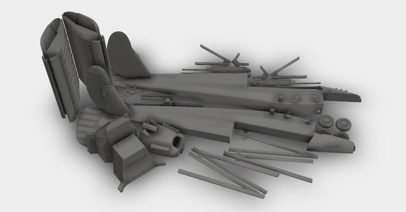 Fieseler Fi 156 Storch STOL Aircraft WW2 Kit 3D Printing 1-100 to 1-35 ...