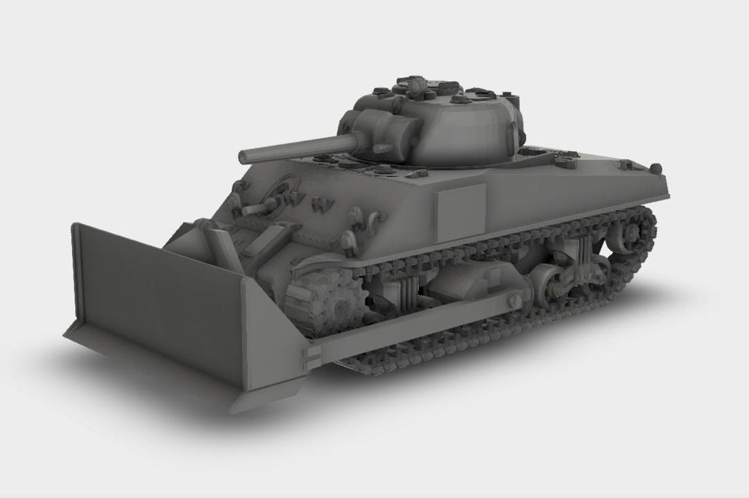 M4 Sherman With M1 Dozer WW2 Kit 3D Printed 1:87 to 1:35 - Etsy