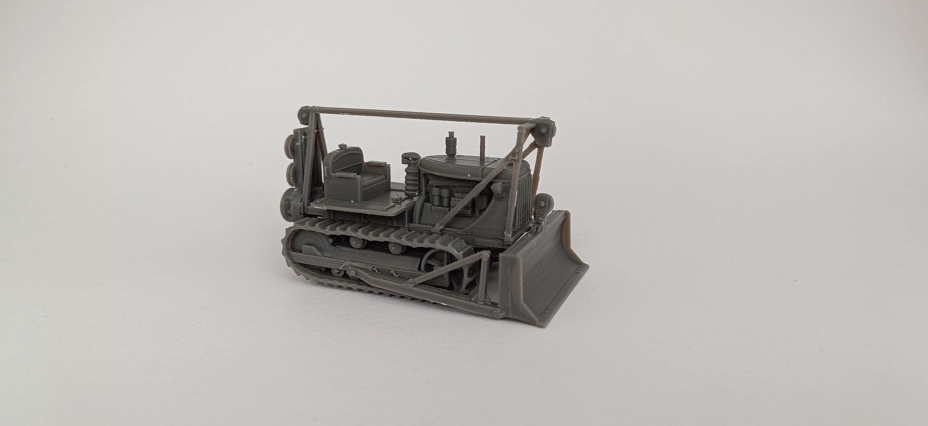 Caterpillar D7 Bulldozer With Letourneau R7 WW2 Kit 3D Print Wargaming ...