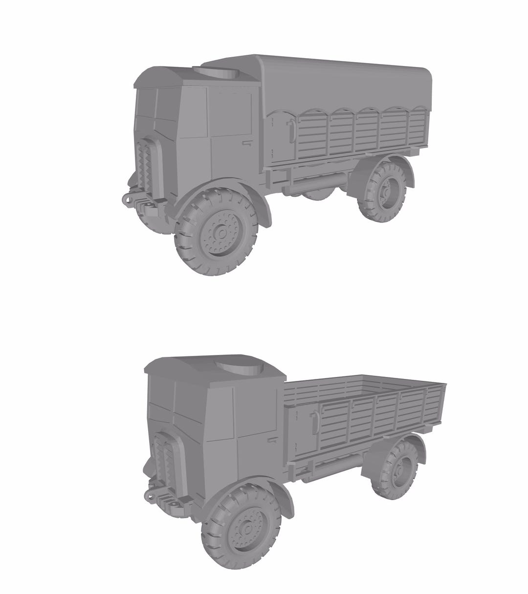 AEC Matador Truck British WW2 Kit 3D Printing Wargaming Tabletop Scale ...