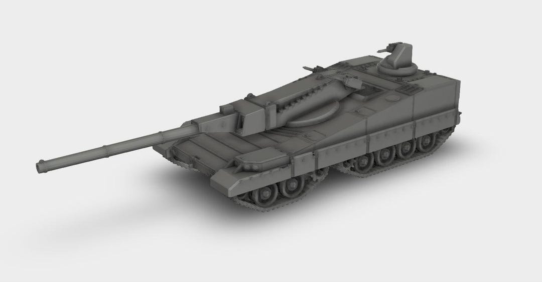 Object 490B Main Battle Tank USSR Prototype Kit 3D Printing Wargaming ...