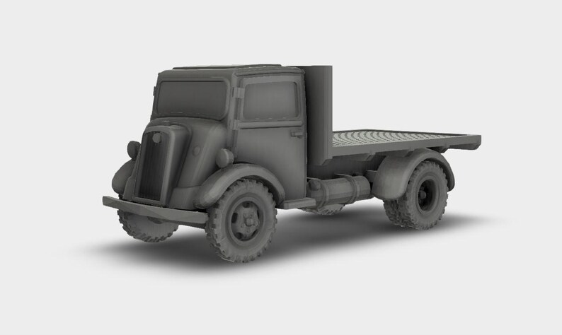 Fordson 7V Truck WW2 Kit 3D Print Wargaming Tabletop Scale 1-87 to 1-35 ...