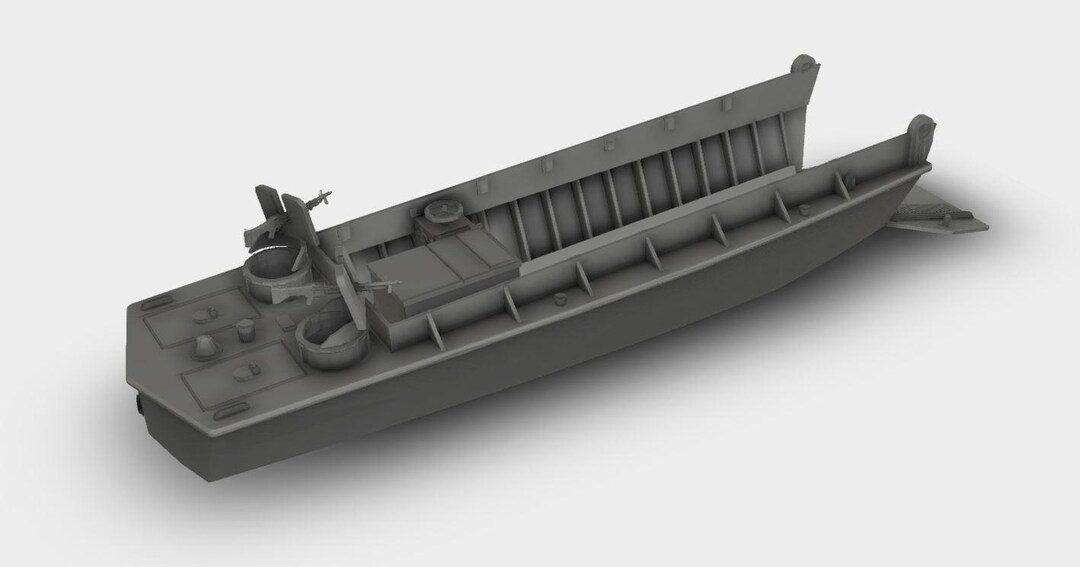 LCVP Higgins-boat Landing Craft WW2 Kit 3D Print Wargaming Tabletop ...