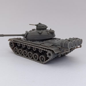 M48 Patton MBT Main Battle Tank With Fuel Rack Kit 3D Printing ...
