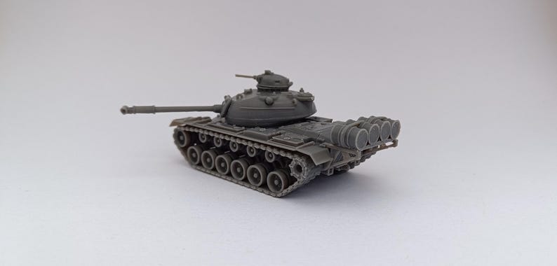 M48 Patton MBT Main Battle Tank With Fuel Rack Kit 3D Printing ...