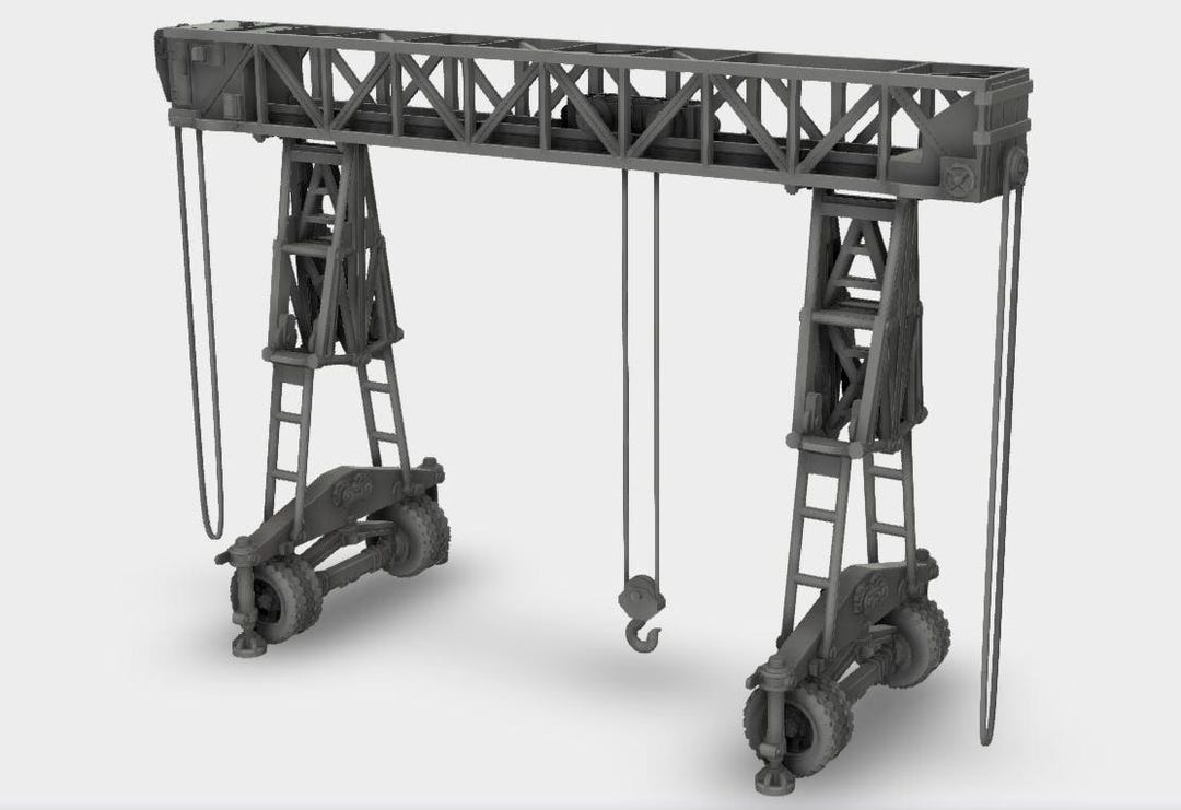 Strabokran (road Gantry Crane) J.S. Fries WW2 Kit 3D Printing Scale 1 ...