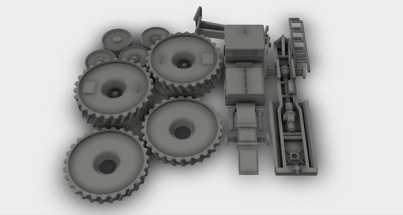 Sd.kfz.325 (adler Prototype) Tank Tractor WW2 3D Printed Kit, Scale 1: ...