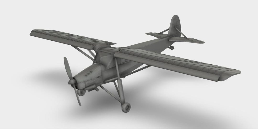 Fieseler Fi 156 Storch STOL Aircraft WW2 Kit 3D Printing 1-100 to 1-35 ...