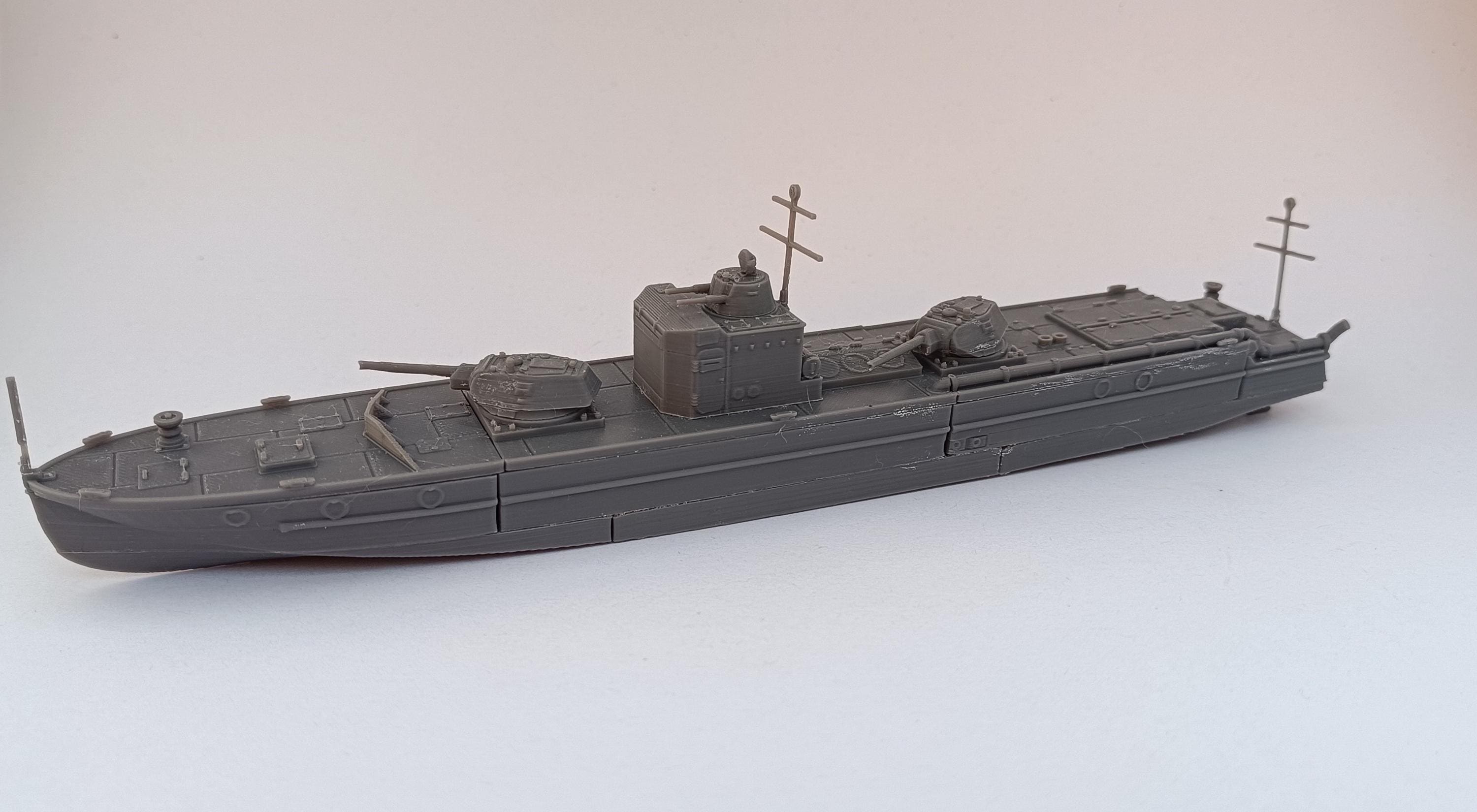 Bronekater BK 1124 Armored Patrol Boat USSR Kit 3D Printing Wargaming ...