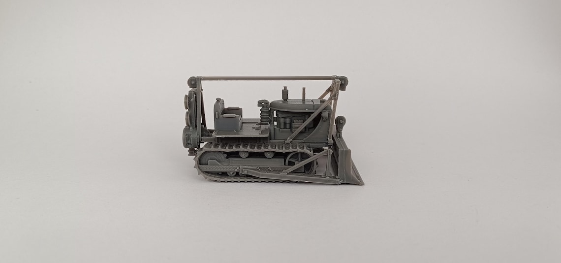 Caterpillar D7 Bulldozer With Letourneau R7 WW2 Kit 3D Print Wargaming ...