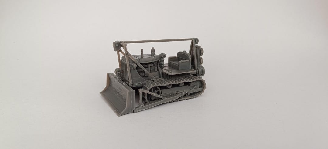 Caterpillar D7 Bulldozer With Letourneau R7 WW2 Kit 3D Print Wargaming ...
