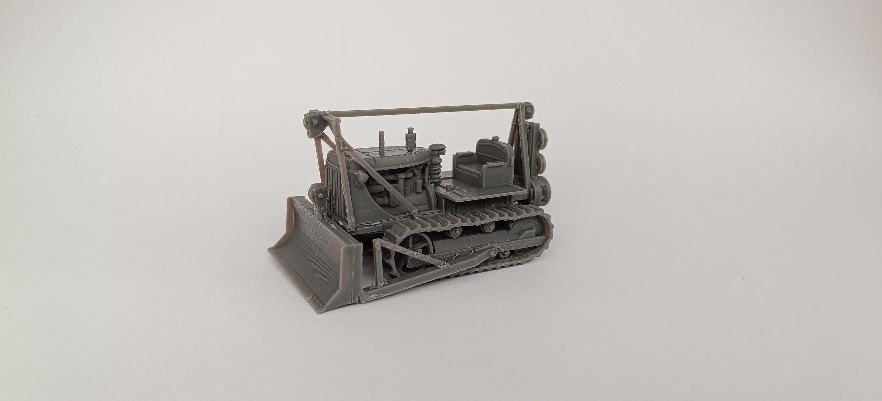 Caterpillar D7 Bulldozer With Letourneau R7 WW2 Kit 3D Print Wargaming ...