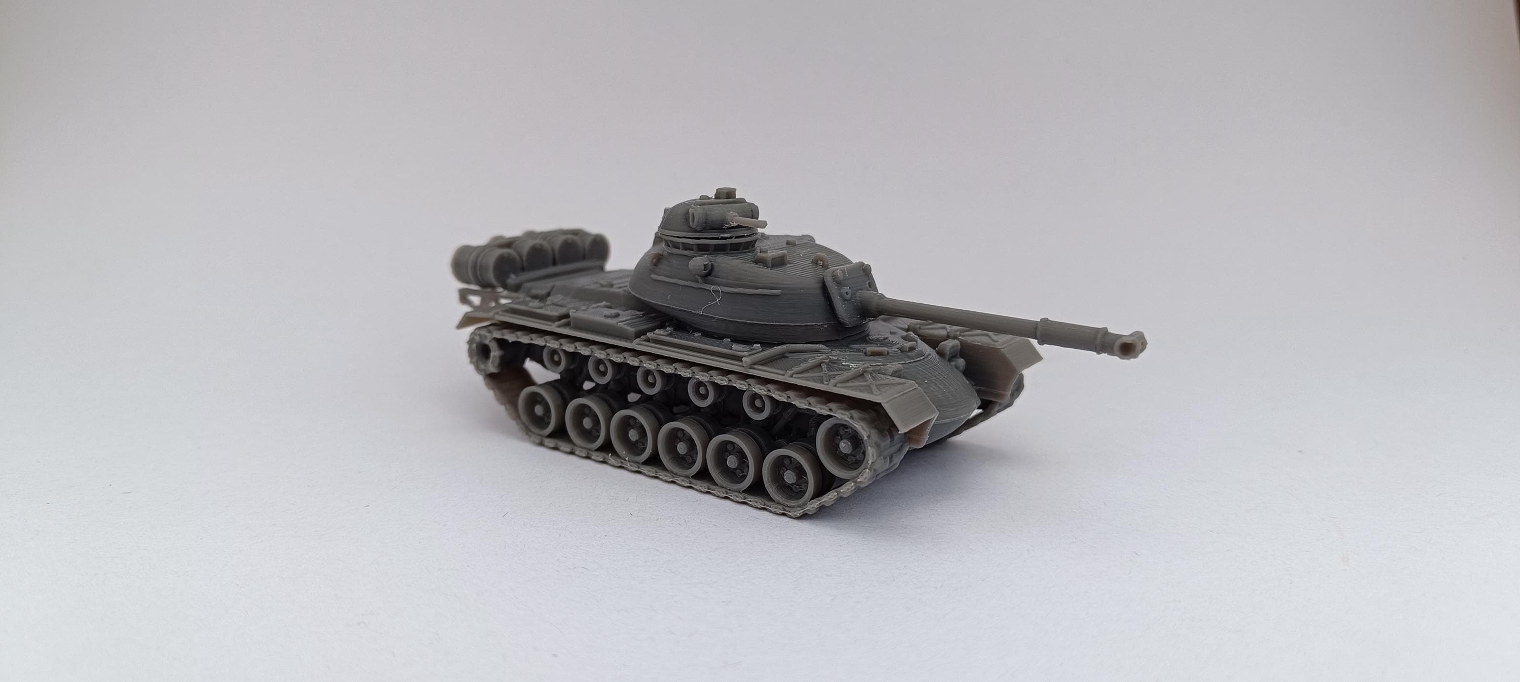 M48 Patton MBT Main Battle Tank With Fuel Rack Kit 3D Printing ...