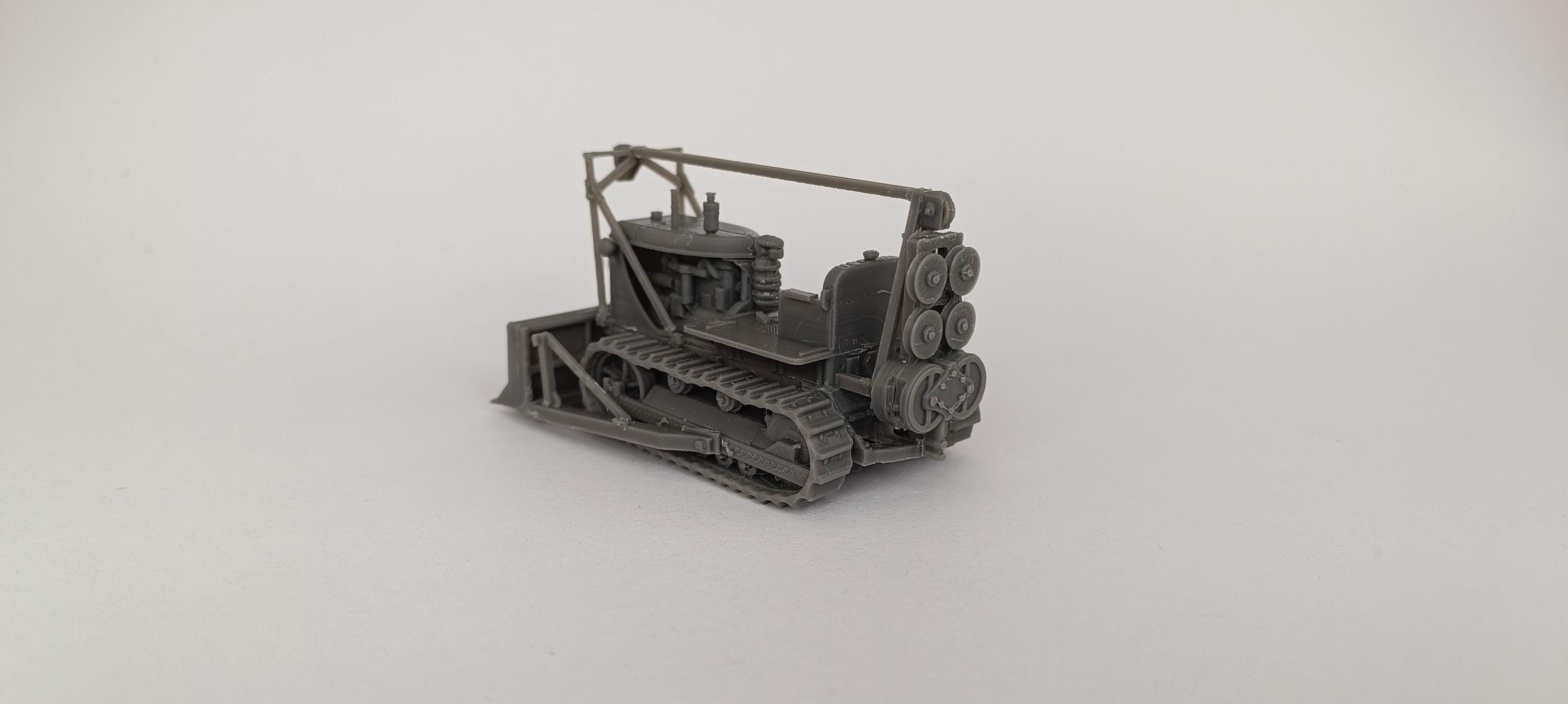 Caterpillar D7 Bulldozer With Letourneau R7 WW2 Kit 3D Print Wargaming ...