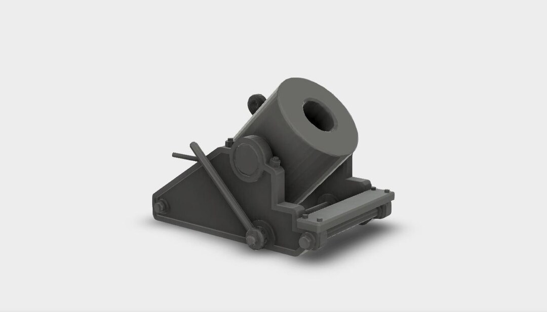 13-inch Seacoast Mortar "the Dictator" Coastal Mortar Kit 3D Print 1-87 ...