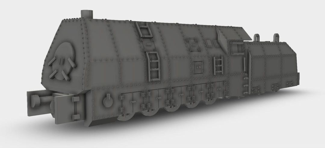 Panzerlok BR-57 Locomotive WW2 Kit 3D Printing Wargaming Tabletop Scale ...