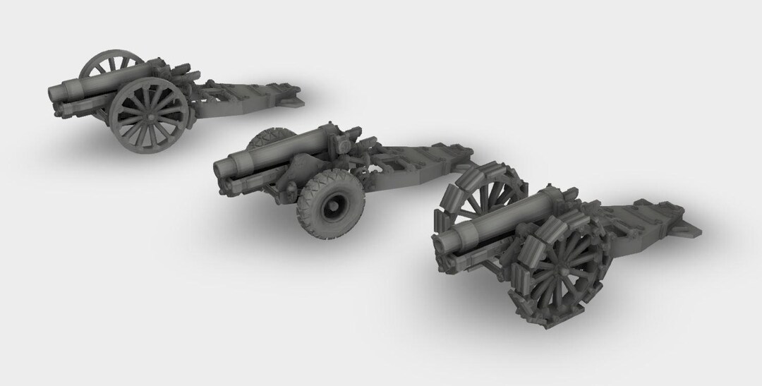 Ordnance BL 6 Inch 26cwt Howitzer WW1 WW2 Kit 3D Print Wargaming ...