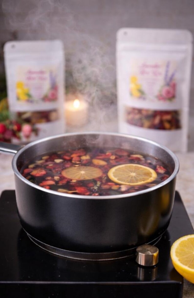 Lemon Lavender Rose Simmer Pot | Natural Home Fragrance - Etsy
