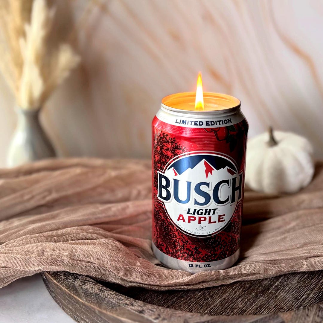 Busch Apple Candle BAPPLE Fans It’s Back 2025 Bapple Busch Beer Busch ...