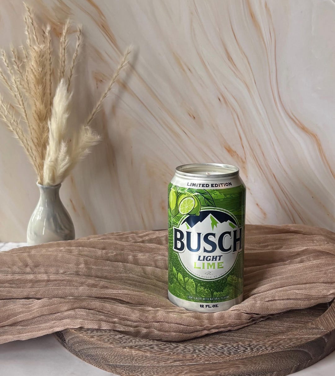 Busch Lime Beer Can Candle, Upcycled Soy Blend Wax - Etsy
