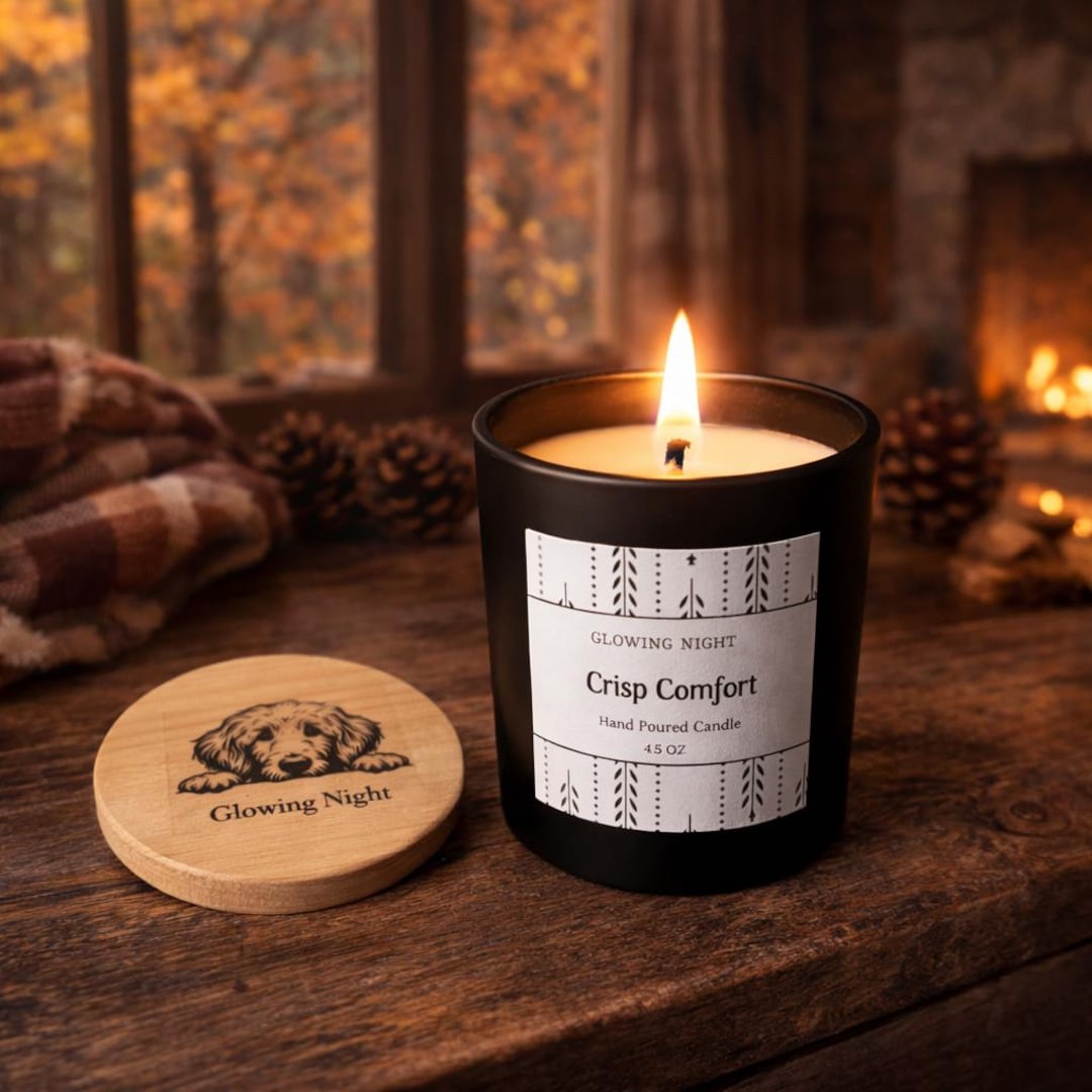 Crisp Comfort Candle – Autumn Eucalyptus, Hand-poured Soy Wax - Etsy
