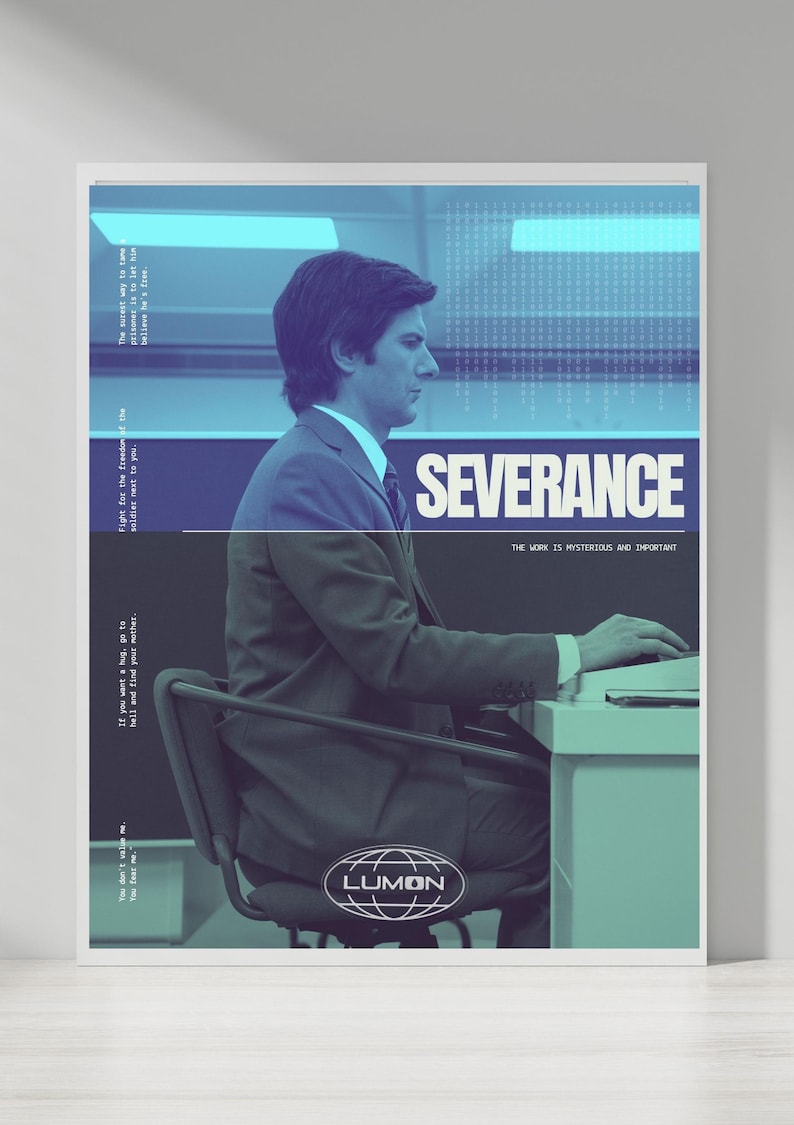 Severance Poster / Adam Scott / Digital Download / Wall Art / TV Show ...