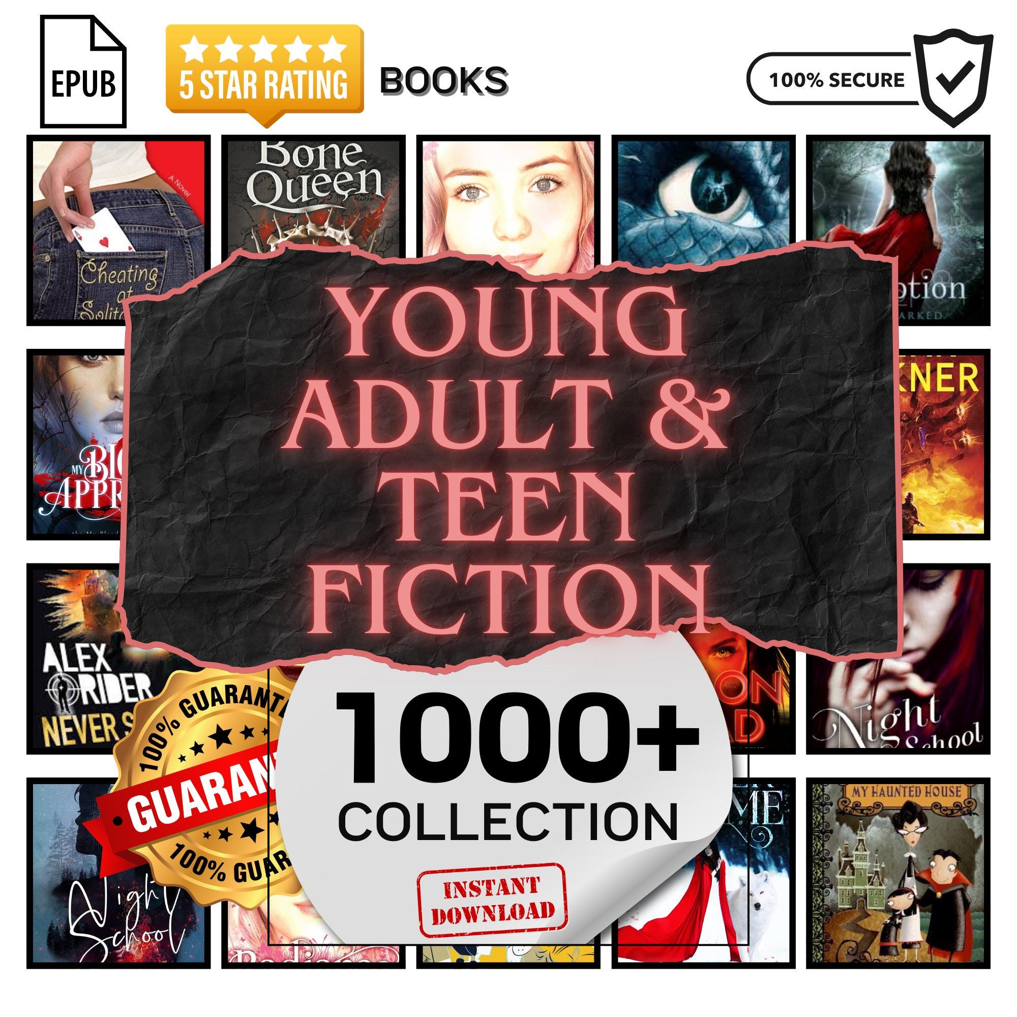 Young Adult & Teen Fiction Book Collections Romance Adventures Fantasy ...