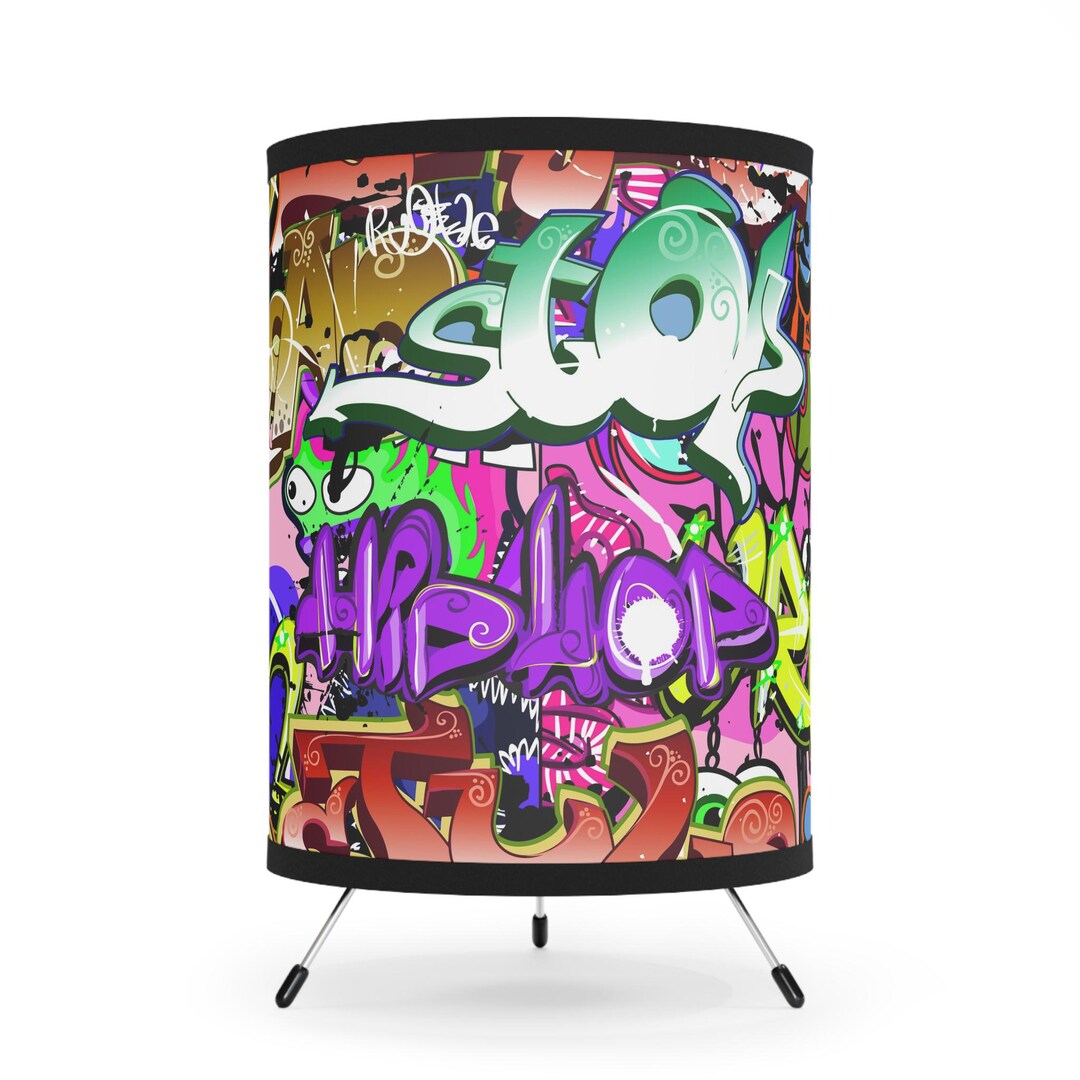 Lamp, Graffiti Hip Hop Lamp, Urban Street Art Lighting, Modern Decor ...