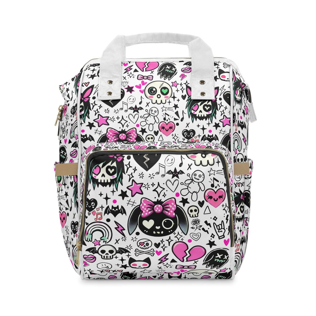 Emo Baby Bag, Gothic Tattoo Multifunctional Diaper Backpack ...